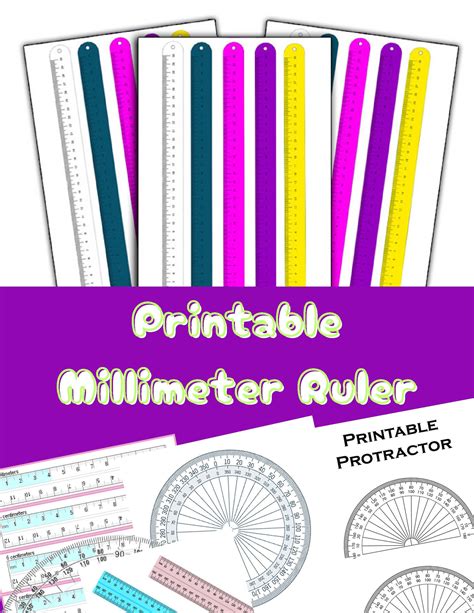 Printable Millimeter Ruler Math And Measurement Tool By Smatii