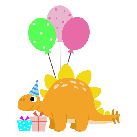 Dinosaur Party Clipart Happy Dino 26995202 Png