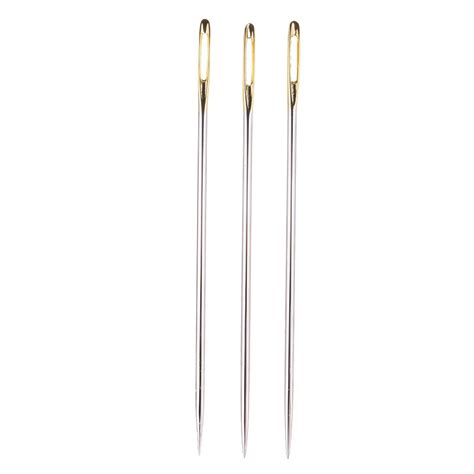 3 Pieces Heavy Duty Large Eye Sewing Needles Self Grandado