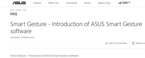 Fix ASUS Smart Gesture Not Working