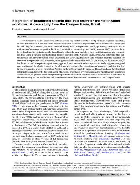 Pdf Integration Of Broadband Seismic Data Into Reservoir Dokumen Tips