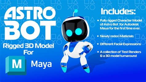 Astro Bot Rigged 3d Model For Maya By Shortshaker On Deviantart