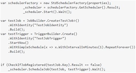 Execute A Db Call Within The Scheduled Job · Issue 1145 · Quartznetquartznet · Github