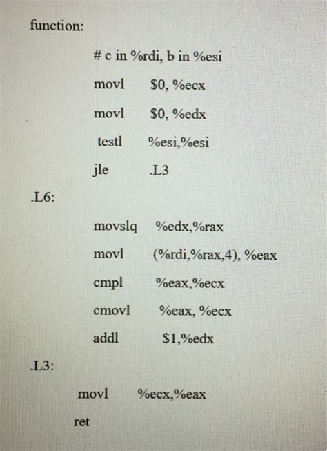 Solved I Wanna Convert The Assembly Code At The First Chegg Com