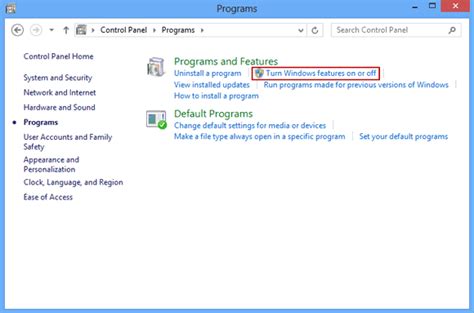 How To Turn On Net Framework Windows Features