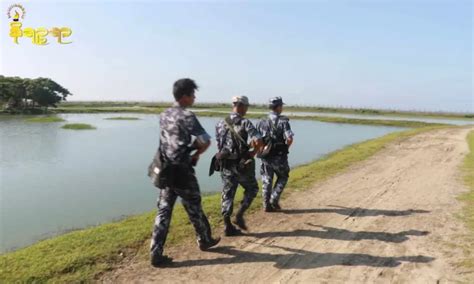 မောင်တော နယ်မြေ၅ ငခူရနယ်ခြားစောင့်စခန်းတစ်ခုလုံး ရေလမ်းမှ စခန်းကိုစ