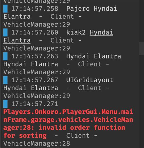 Tablesort Issues Scripting Support Developer Forum Roblox