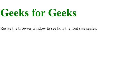 How To Change Font Size Depending On Width Of Container GeeksforGeeks