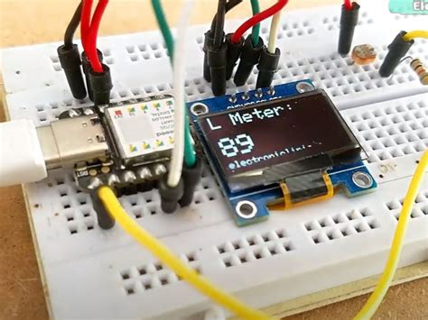 Seeeduino Xiao And Oled Display Based Light Meter Seeeduino
