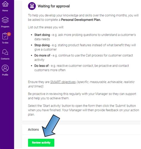 Activity Types Two Part Form Onboard By Prosell Learning Ltd