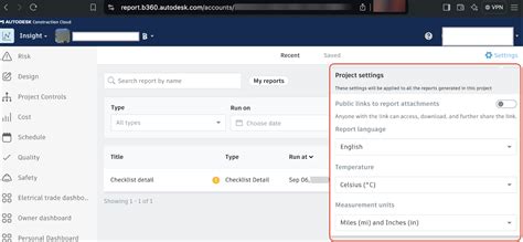 External Members Cannot Access Hyperlinks In Bim 360 Checklist Reports