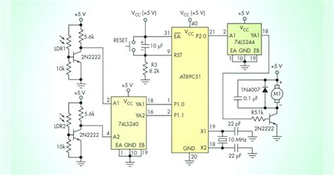 Set Dc Motor Speed With Light Controlled Microcontroller Circuit Electronic Design
