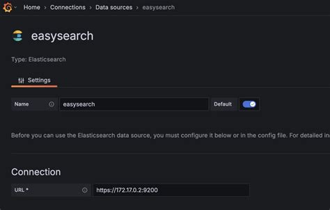 如何使用 Grafana 连接 Easyearchgrafana Elasticsearch 数据源测试 Csdn博客