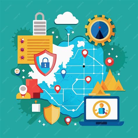 Carte Du Liechtenstein Avec Une Illustration De Serrure Et Un Code
