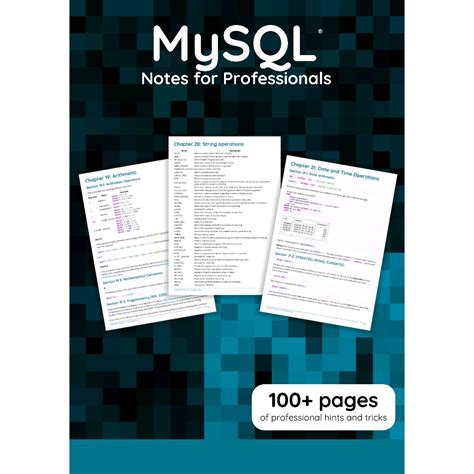 หนงสอ MySQL Notes For Professionals PDF Shopee Thailand