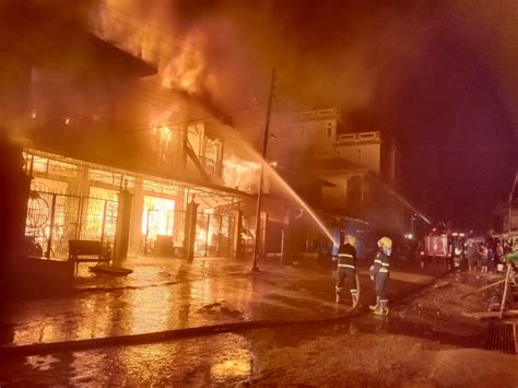 ပင်လုံမြို့ သင်္ကန်းပရိက္ခရာဆိုင် မီးလောင်ကျွမ်းမှုကြောင့် အမျိုးသမီး