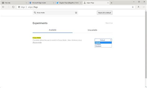 try out focus mode in chromium based microsoft edge browser