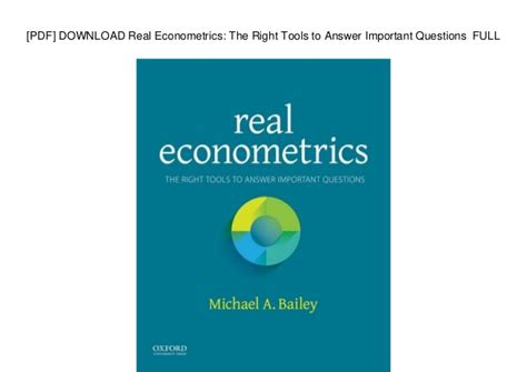 Econometrics Pdf Download Brownconsulting