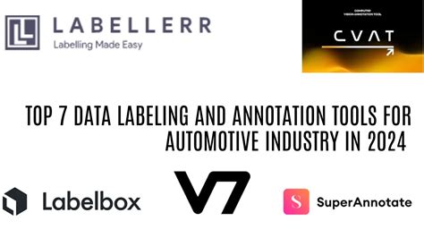 6 Best Data Labeling And Annotation Tools For Automotive Industry