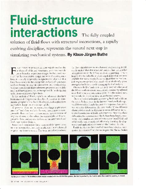Pdf Fluid Structure Interactions