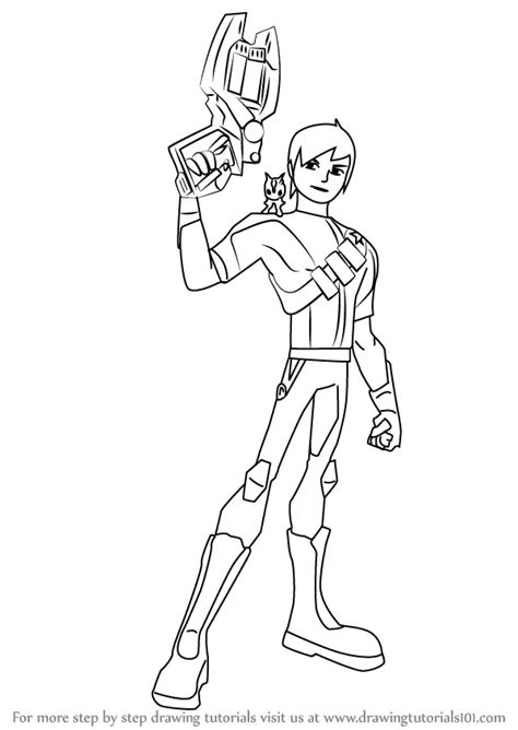 Learn How To Draw Eli Shane From Slugterra Slugterra Step By Step Drawing Tutorials