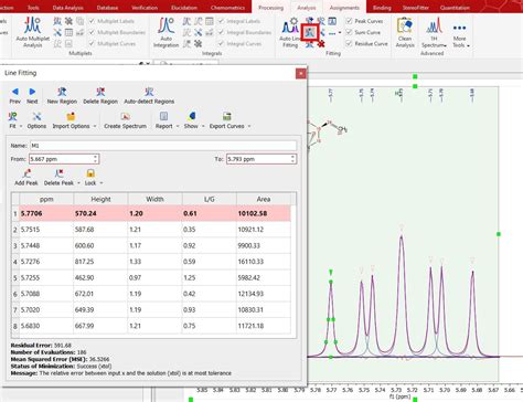 Line Fitting Deconvolution