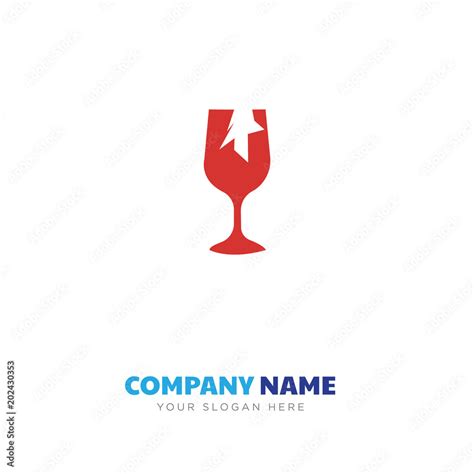 Broken Glass Company Logo Design Stock Vector Adobe Stock