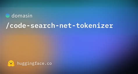 Domasin Code Search Net Tokenizer Hugging Face