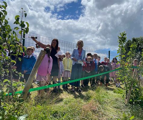 St Edwards Ce Academy Cheddleton Unveils Community Orchard Suat