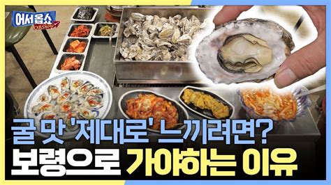 어서옵쇼 굴 맛 제대로 느끼려면보령으로 가야하는 이유 Youtube
