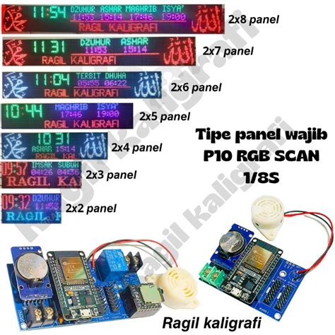 Jual Controller Jws P10 Rgb Scan 1 8s 2 Baris Kontroler Jws Khalifah Jws Esp 2 Baris Kontroler