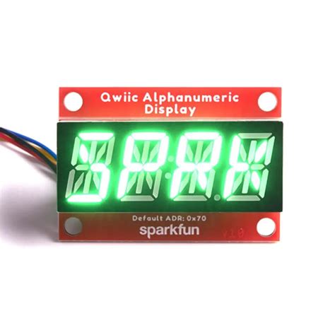 Sparkfun Qwiic Alphanumeric Display Green Robotshop