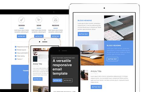 Responsive Newsletter Email Template — Medialoot