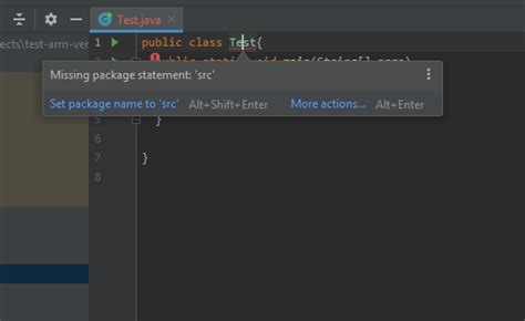 Java Errormissing Package Statement Src But Still Can Run The Code In Intellij Stack Overflow