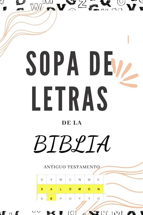 Sopa De Letras Antiguo Testamento Sopa De Letras Letra Grande
