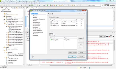 Javalangnoclassdeffounderror When Using Third Party Library In Android Application Aviary Sdk