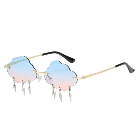 Frameless Raindrop Sunglasses Cloud Sunglasses Party Funny Glasses L9d6