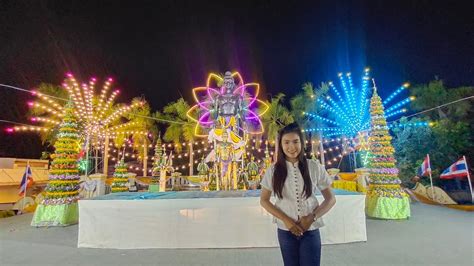 บรรยากาศงานเส็งกลองล่องโคมไฟพิธีบวงสรวงองค์พ่อขุนผาเมือง Youtube