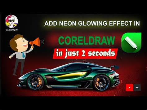 Add Neon Glowing Effect In Coreldraw Coreldraw Short Tricks YouTube