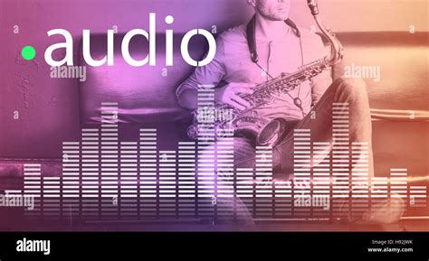 Audio Digital Equalizer Music Tunes Sound Wave Graphic Concept Stock