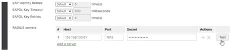 Meraki Test Button Failed To Connect To The Radius Server