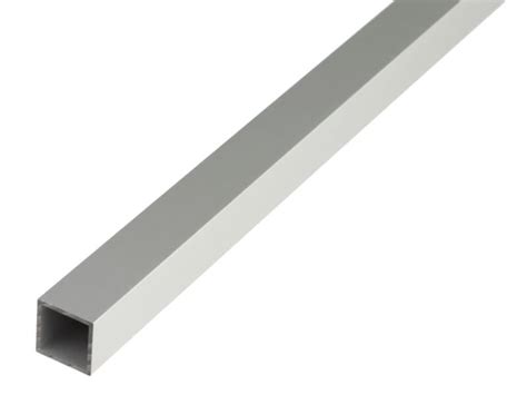 Tube Carré 20x20x15 Mm 100cm Aluminium Anodisé Argent Hubo