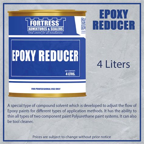 Epoxy Reducer 4l Gt Stone Works Shop