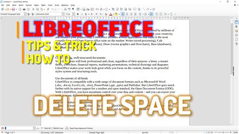 How To Remove Extra Space In Libreoffice Calc At Virgie Foreman Blog