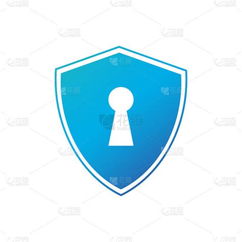网络安全概念 数字数据上的锁孔盾牌图标。网络数据安全或信息隐私的想法。矢量插图孤立在白色背景。