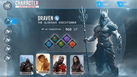 Game Character Selection Behance