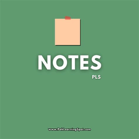 MDCAT Notes PLS Prep By PakLearningSpot PLS Entry Test