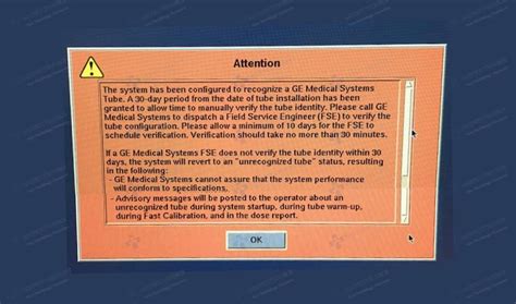GE CT Error Messages Explained