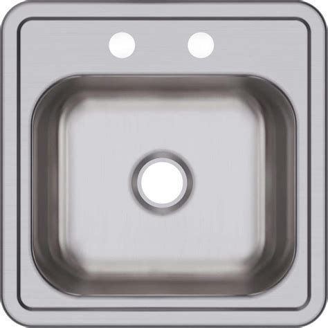 Elkay Dayton 15 In Drop In Single Bowl Stainless Steel Bar Sink Only D115152 The Home Depot