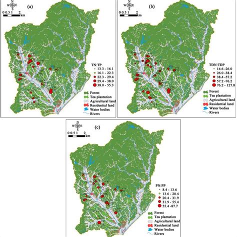 Spatial Distribution Patterns Of Nitrogen To Phosphorus Ratios In Water